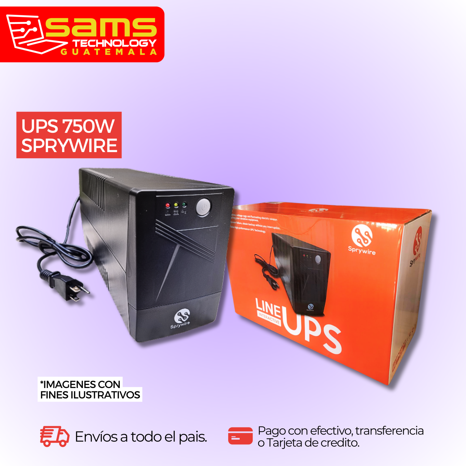 UPS Sprywire - Sams Technology Guatemala
