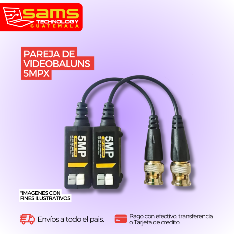 Video Balun De 5MP - Sams Technology Guatemala